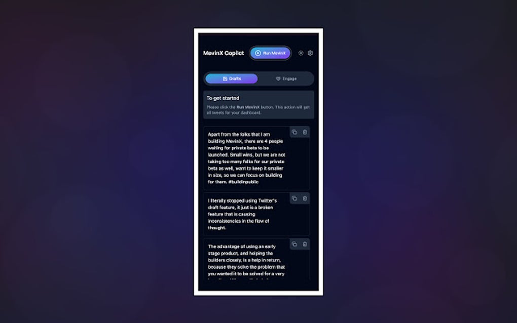 MevinX - Engage & Grow Online cho Google Chrome - Tiện ích mở rộng Tải về