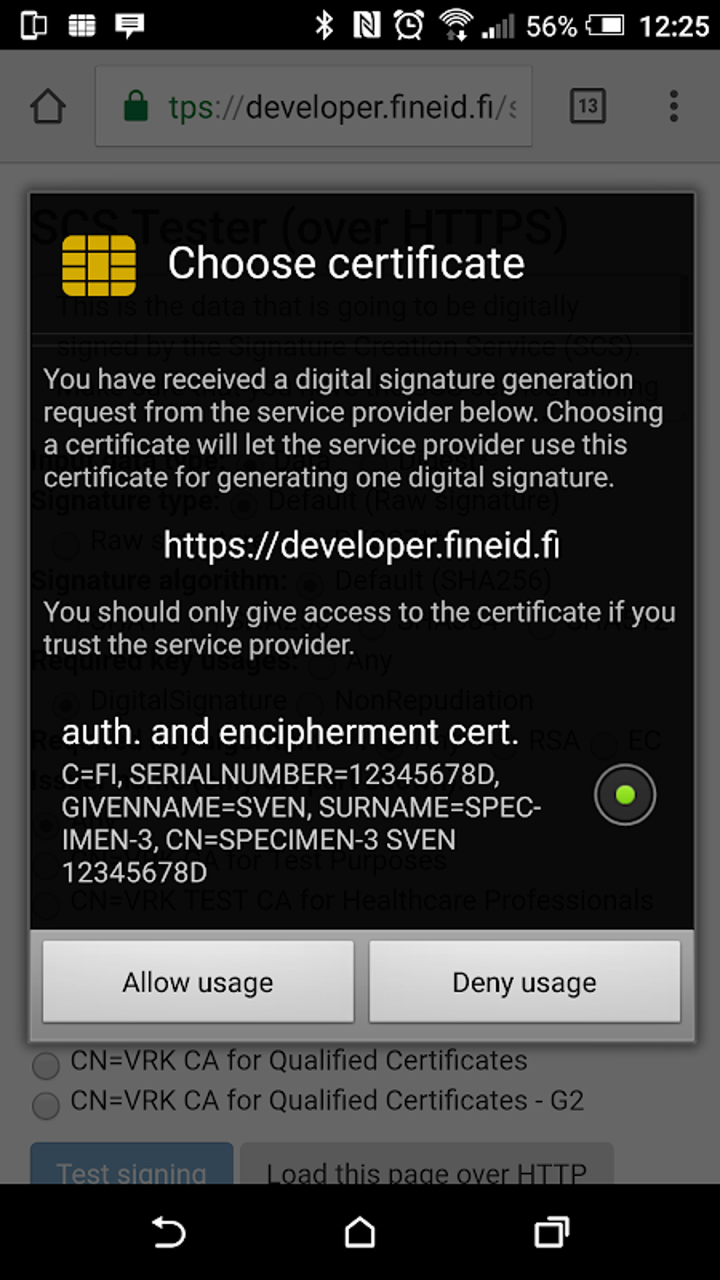SCS signer application APK for Android - Download