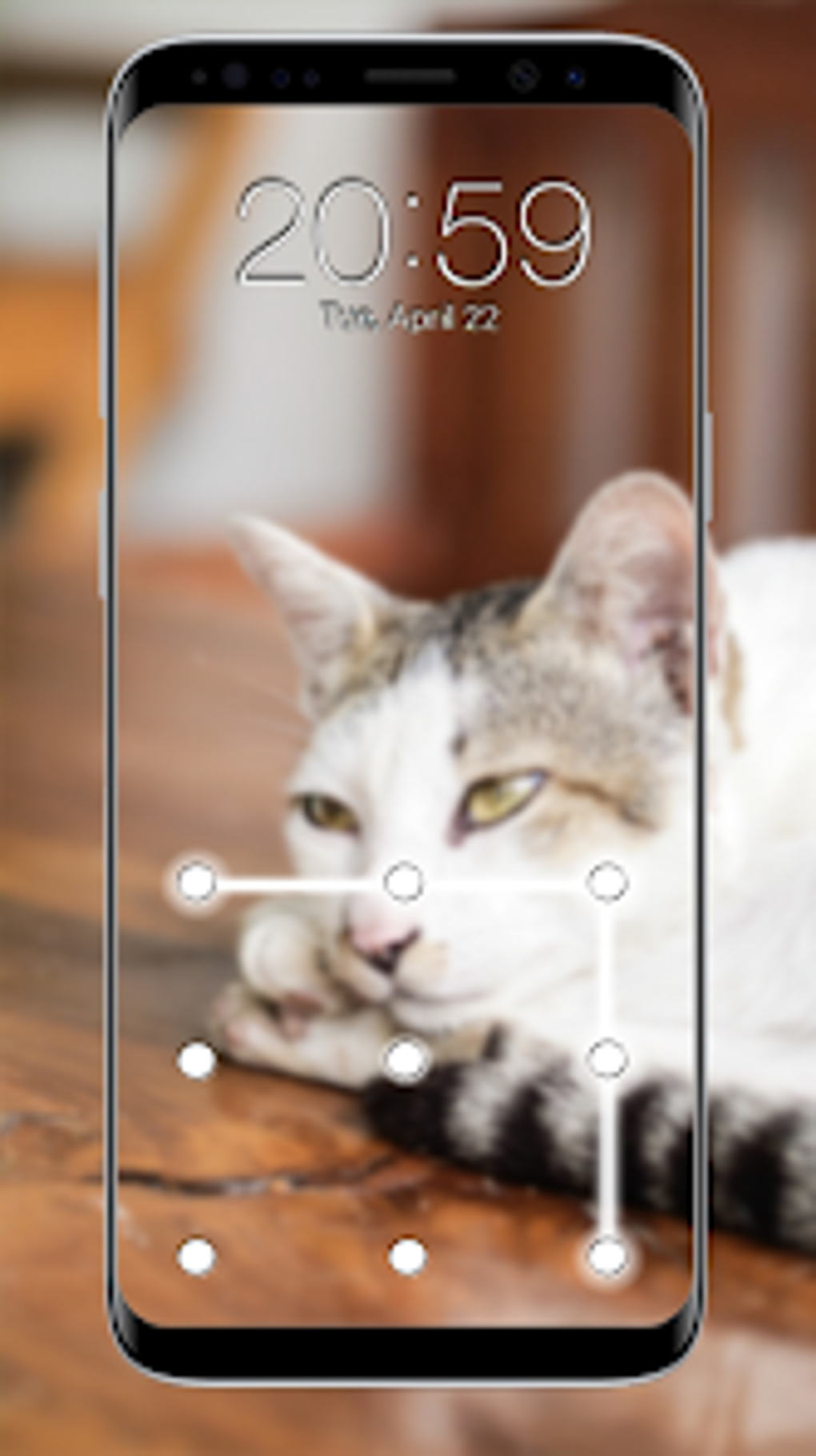 Android için Kitty Cat Pattern Lock Screen - İndir