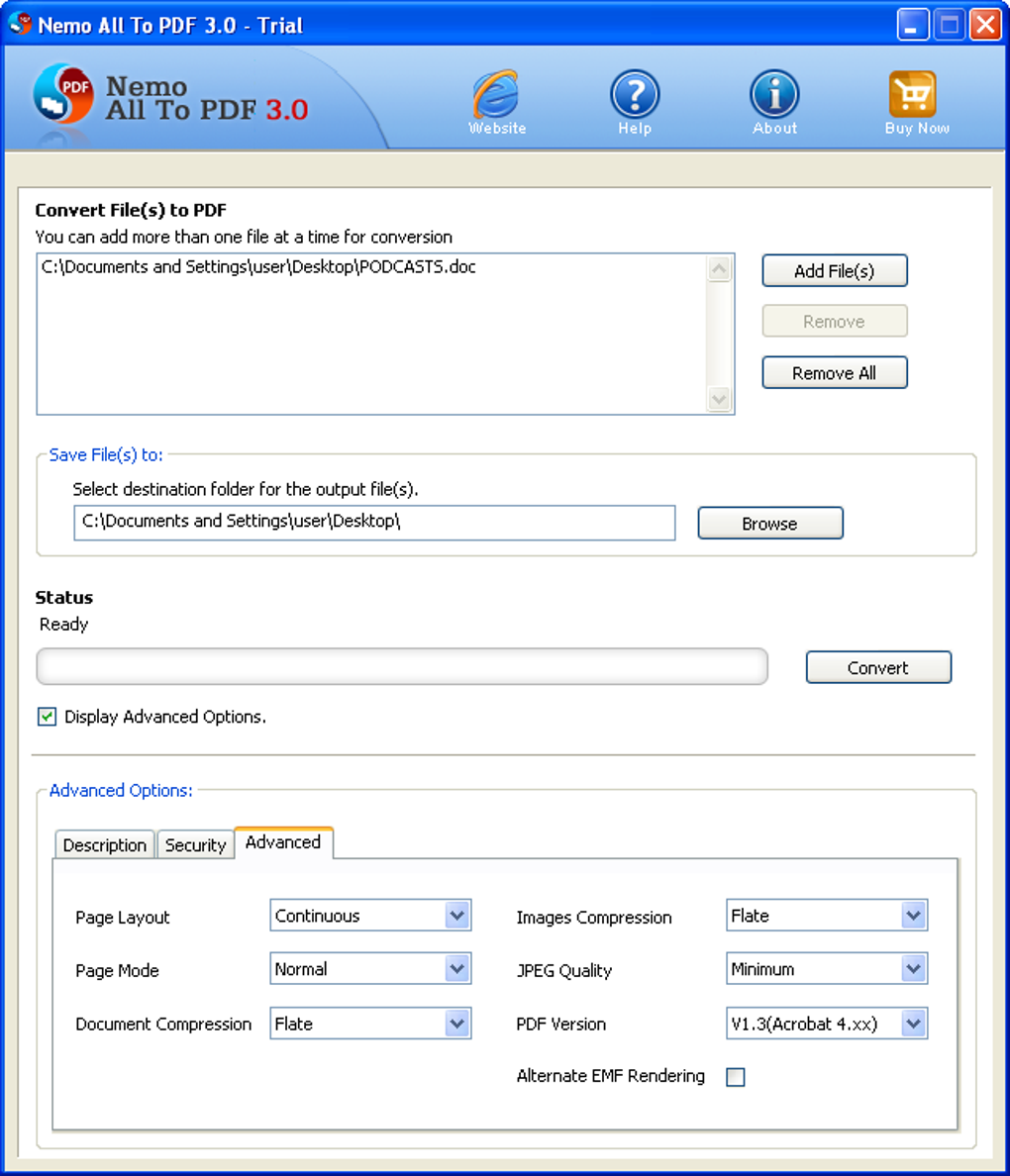 Nemo All to PDF - Descargar