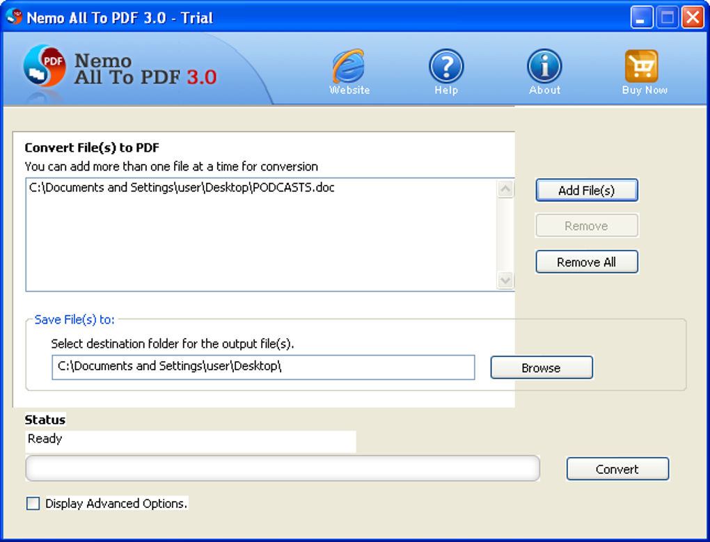 Nemo All to PDF - Download