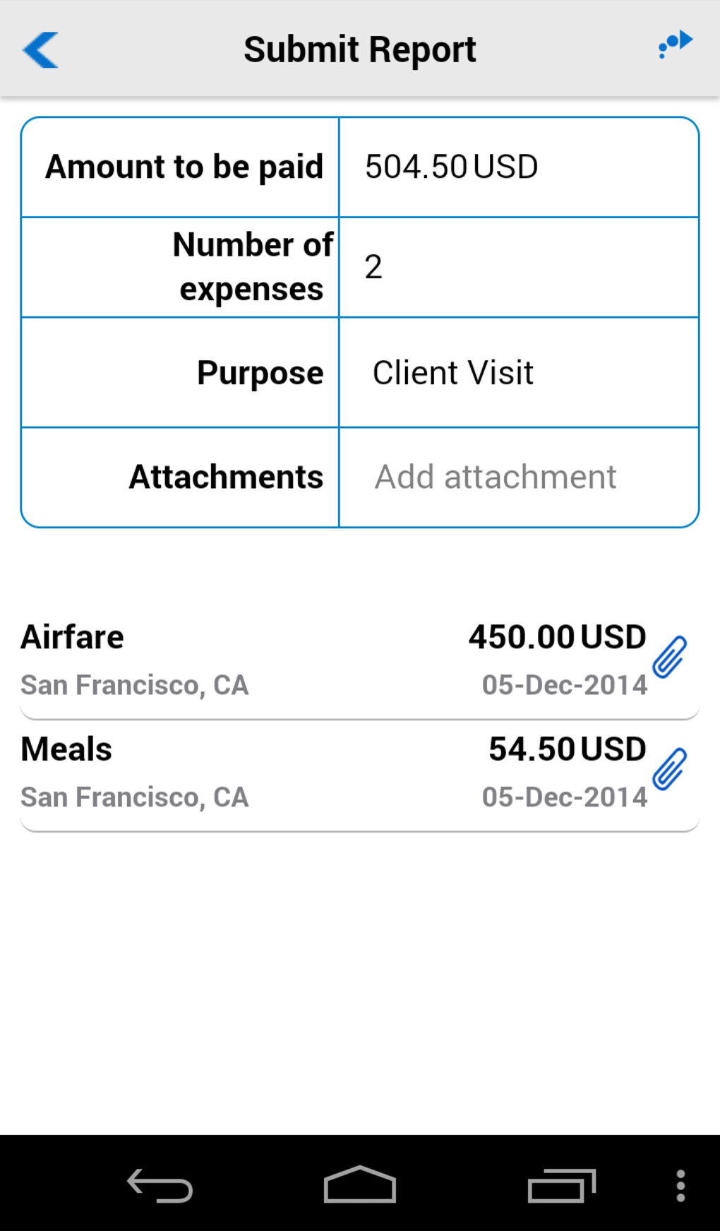 Oracle Fusion Expenses APK para Android - Descargar