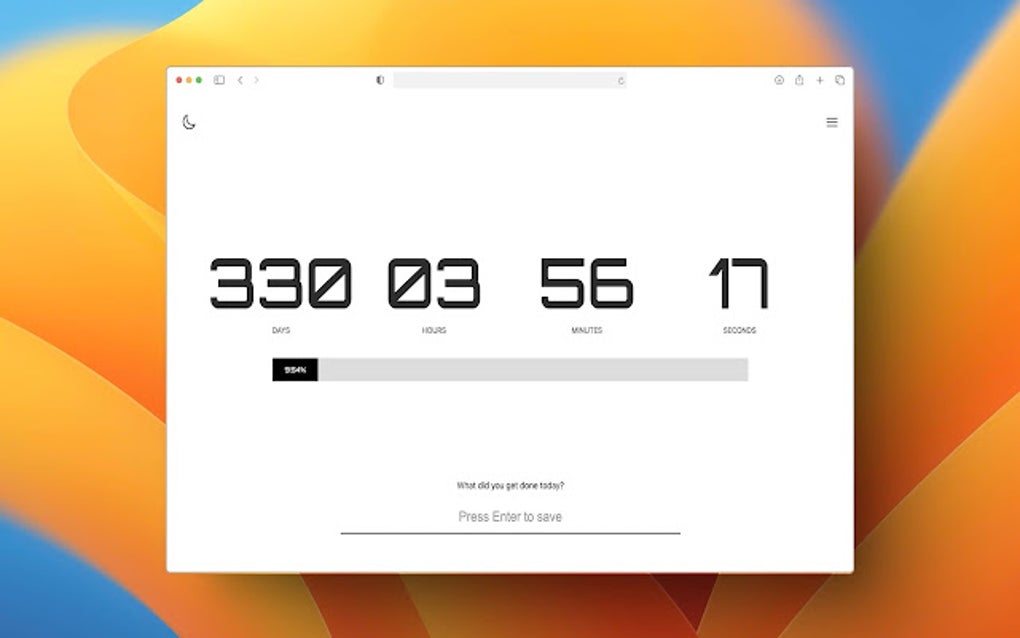 Year Progress - Stay Accountable Google Chrome 용 - 확장 프로그램 다운로드