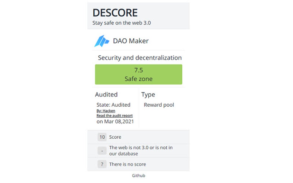 Descore: Stay safe on the web3 para Google Chrome - Extensión Descargar