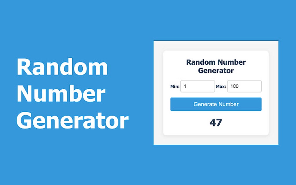 Random Number Generator Google Chrome 용 - 확장 프로그램 다운로드