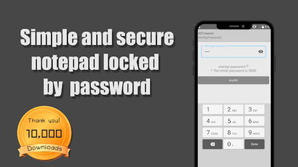 Notepad With Password for Android - Download