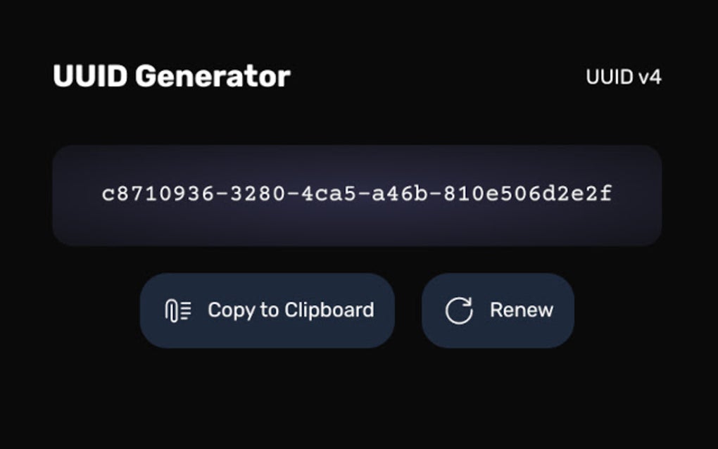 Uuid Generator Neo For Google Chrome - Extension Download