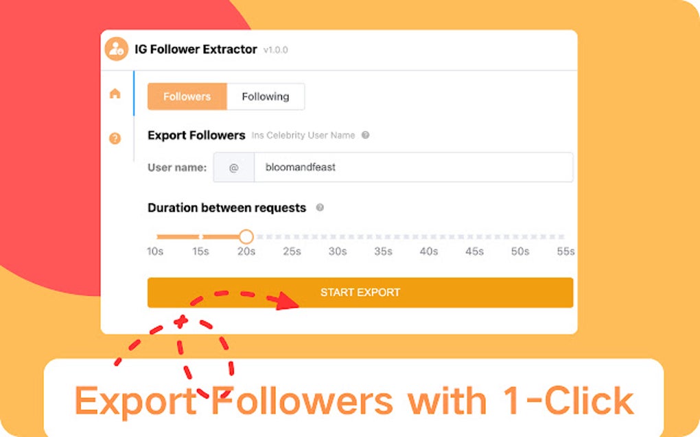 IG follower Export Tool - Ins Followers Exporter for Google Chrome ...