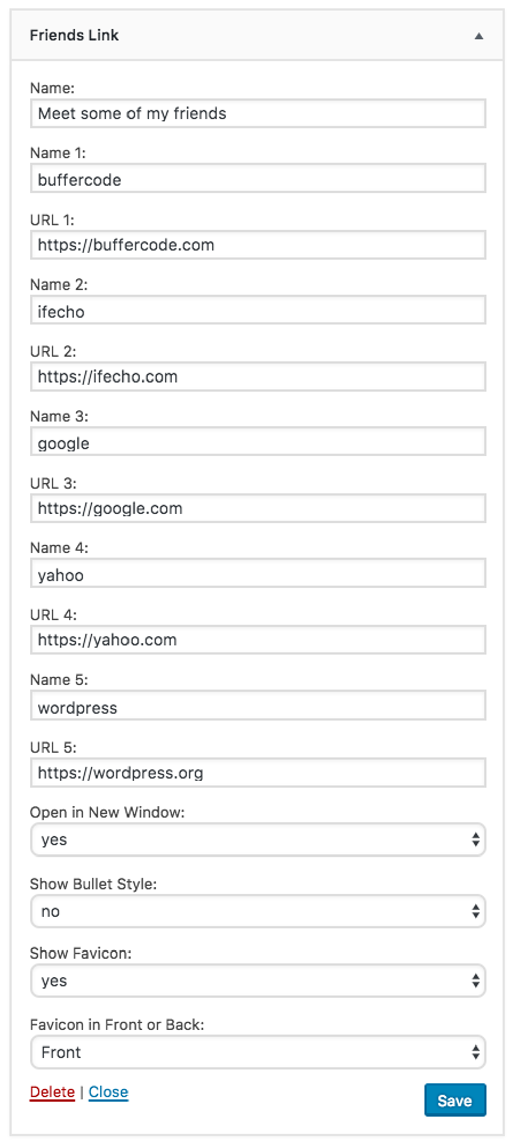 Friends Link Widget para WordPress - Descargar Friends Link Widget para WordPress - Descargar