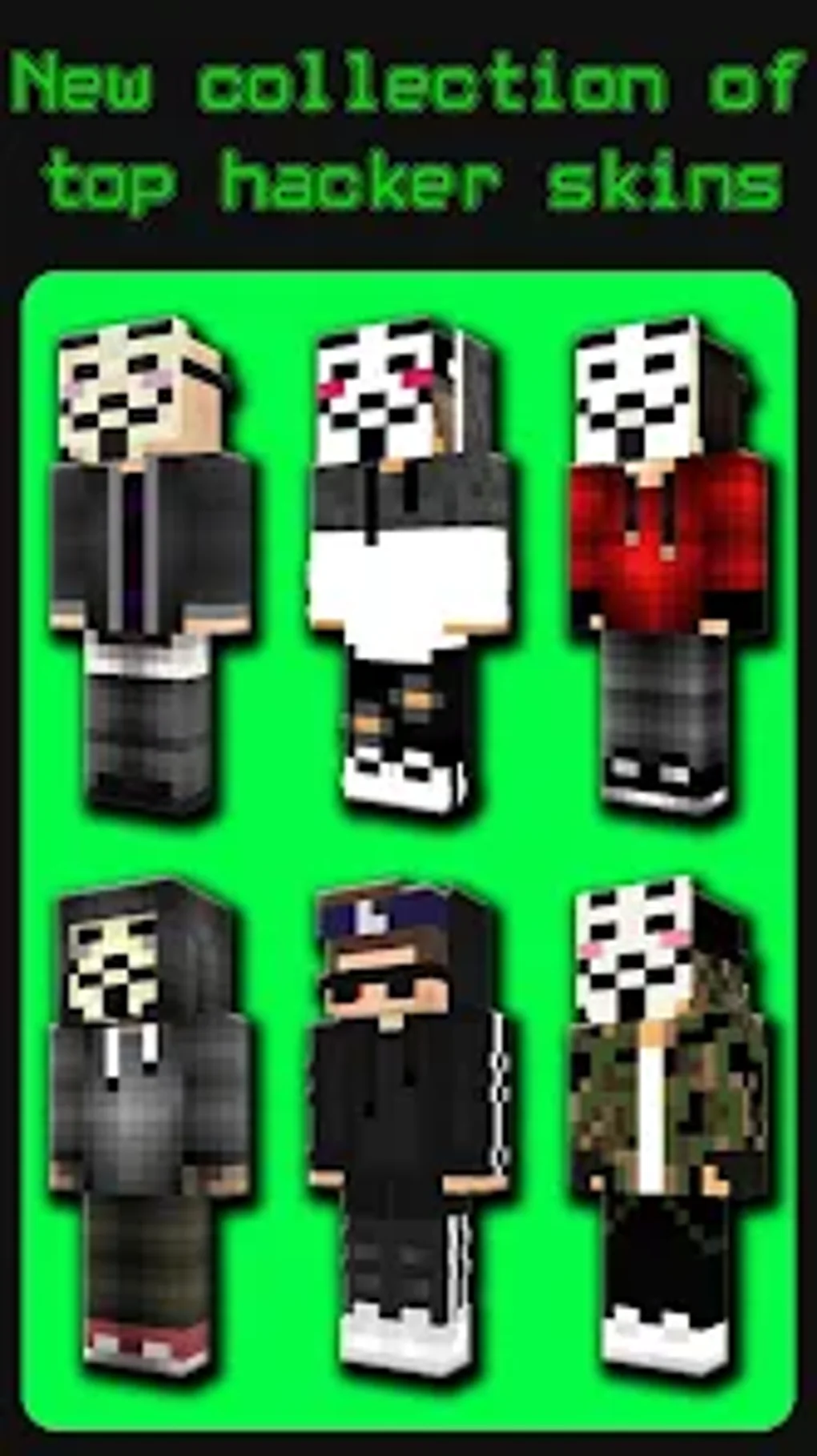 Hacker Skins for Minecraft PE für Android - Download