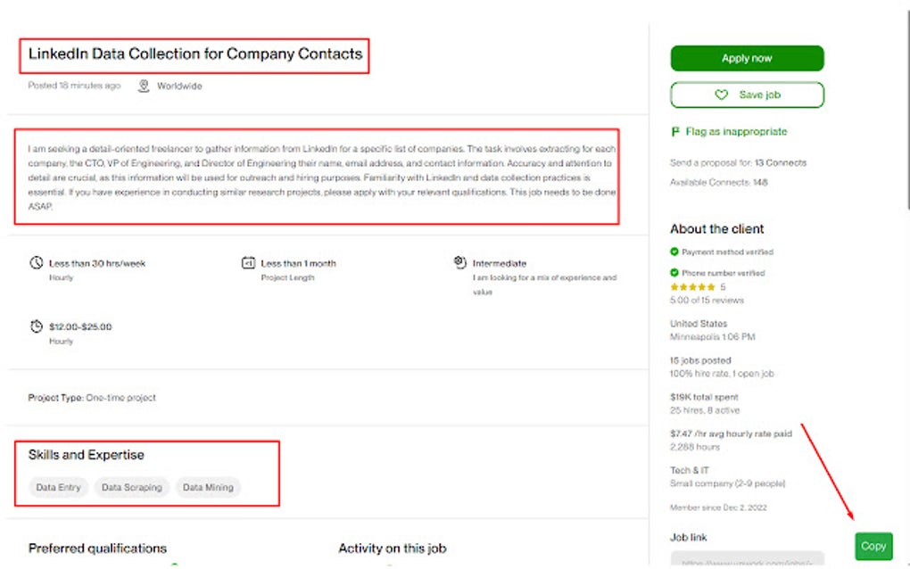 Upwork Job Apply In a Moment: Quick Copy Tool for Google Chrome - Extension Download