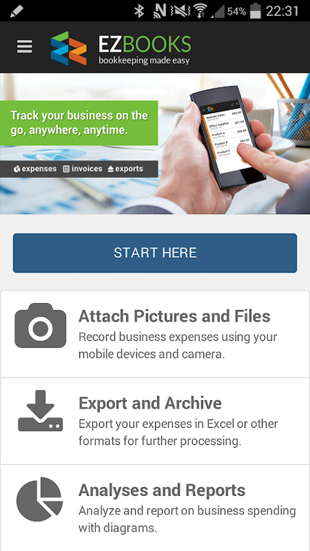 EZBooks - Mobile Bookkeeping APK for Android - Download