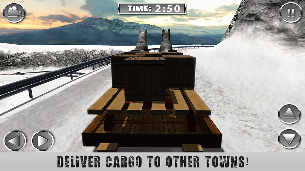 Winter Snow Dog Sledding Ski Simulator 3D for iPhone - Download