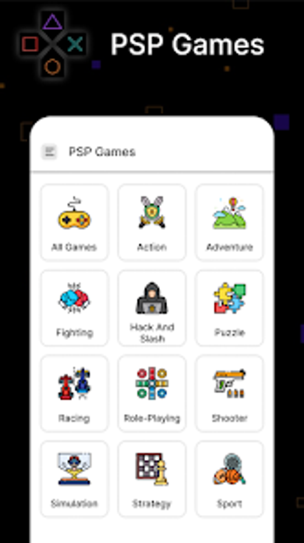 PSP Games Downloader สำหรับ Android - ดาวน์โหลด