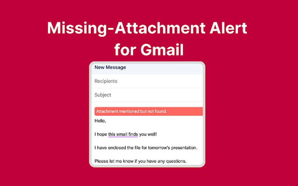 MailAttach - Missing-Attachment Alert for Gmail - powered by AI Google ...