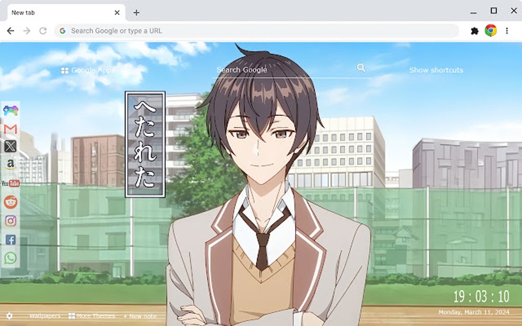 Masachika Kuze Wallpapers by Gameograf for Google Chrome - Extension ...