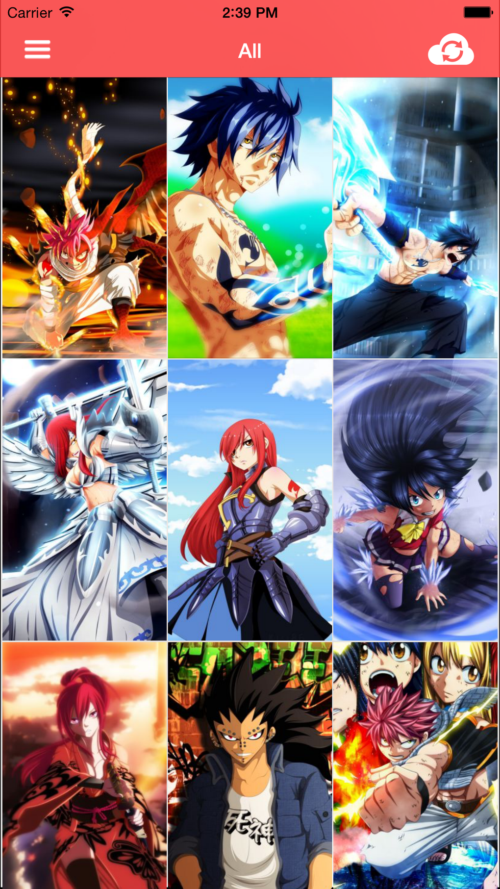 FanArts Wallpaper for Fairy Tail for iPhone - Download