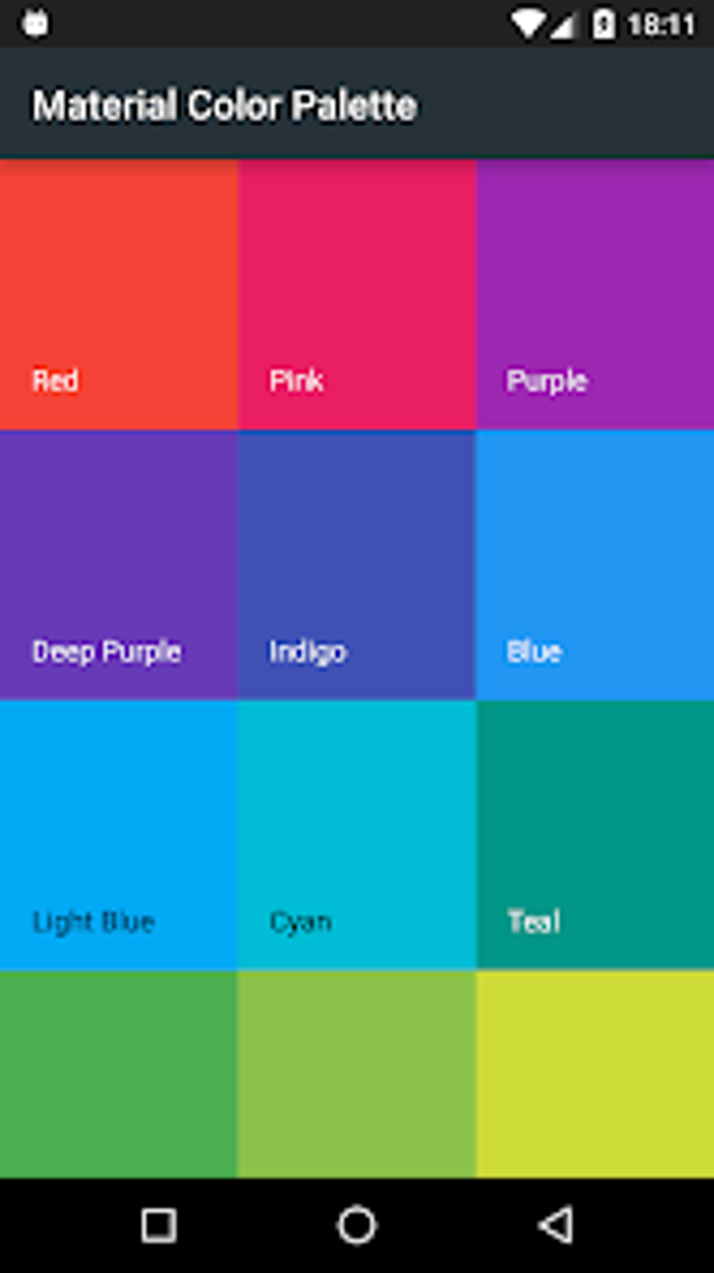 Material Color Palette for Android - Download