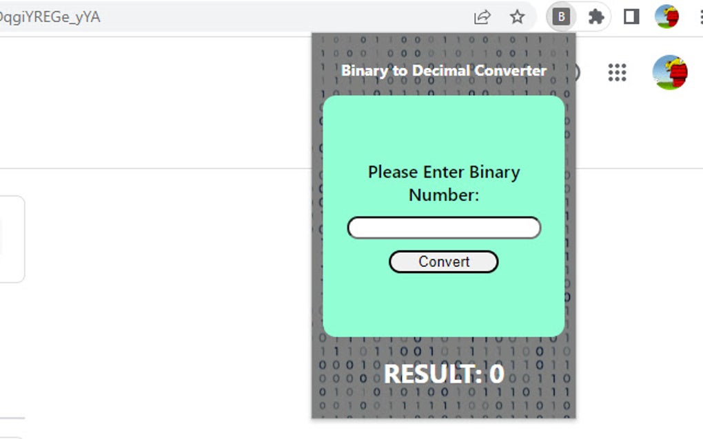 Binary to Decimal Chrome Extension for Google Chrome - Extension Download Binary to Decimal Chrome Extension for Google Chrome - Extension Download