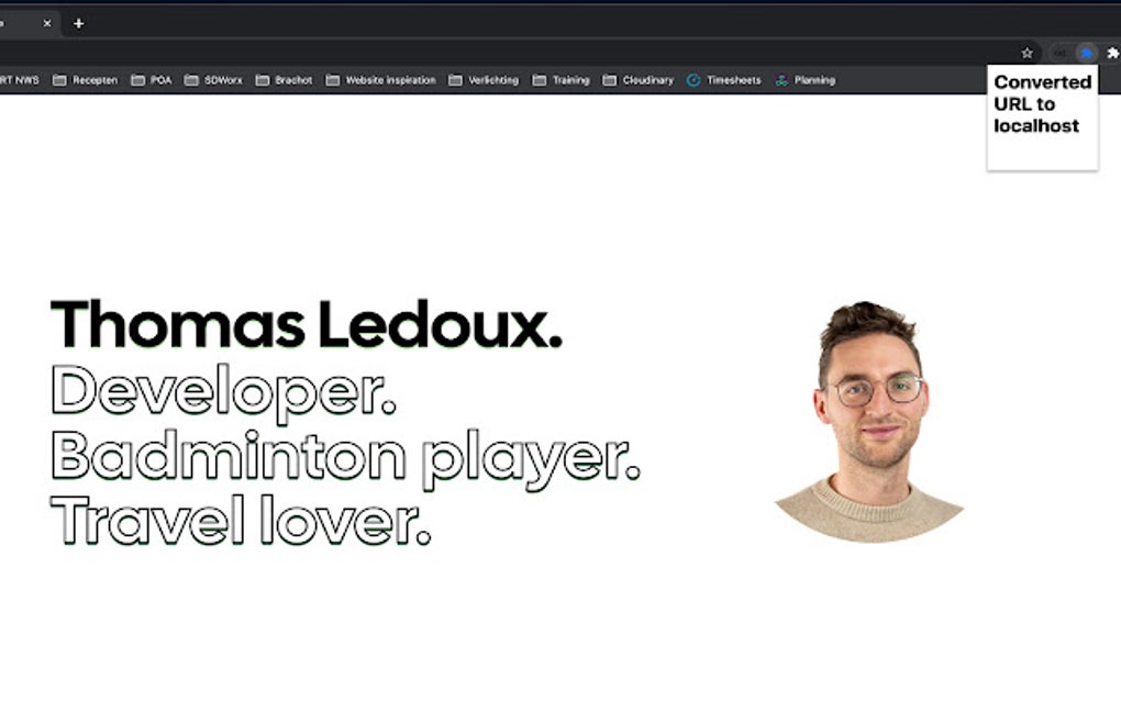 Convert to localhost for Google Chrome - Extension Download