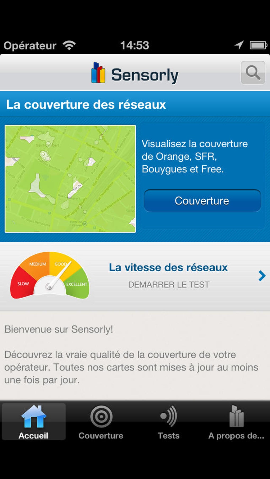 Sensorly pour iPhone - Télécharger