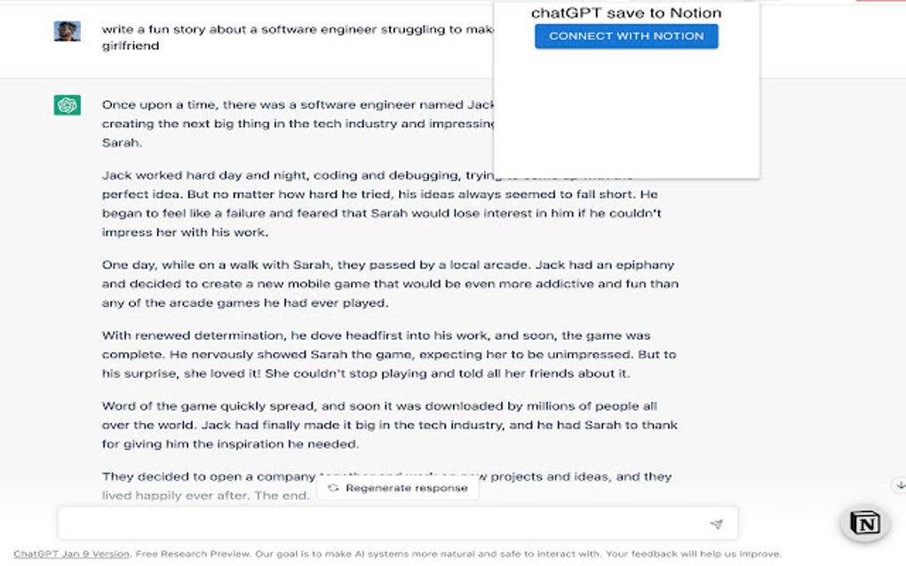 chatGPT save history to notion cho Google Chrome - Tiện ích mở rộng Tải về