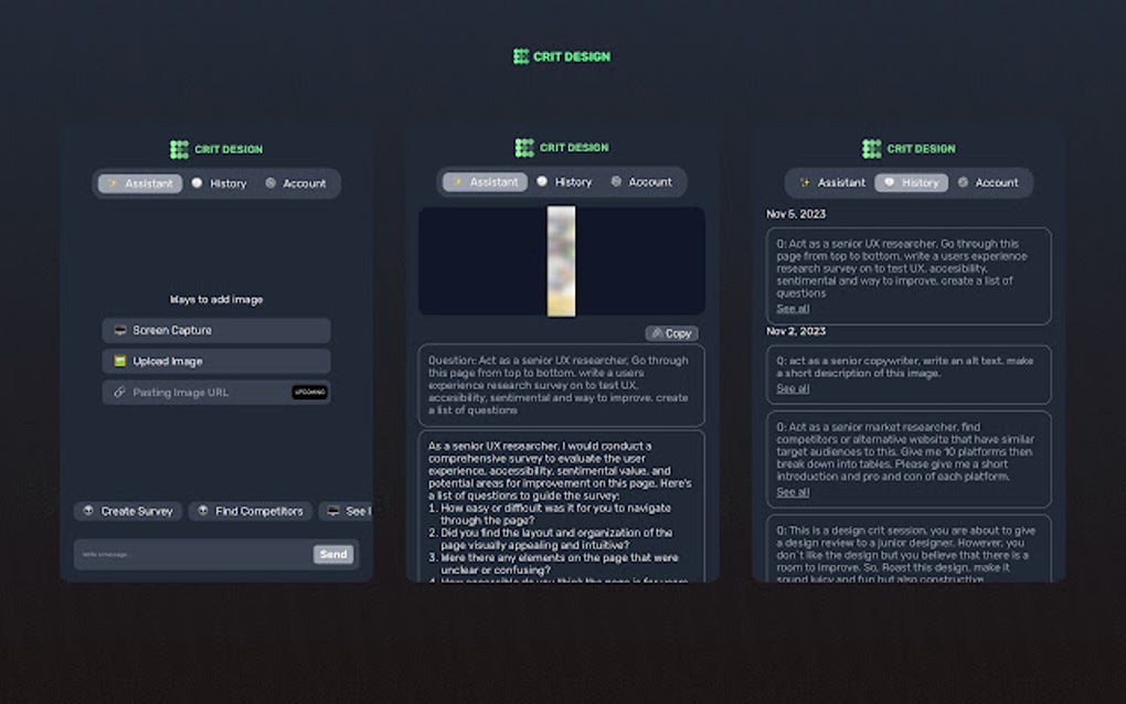 Crit Design for Google Chrome - Extension Download