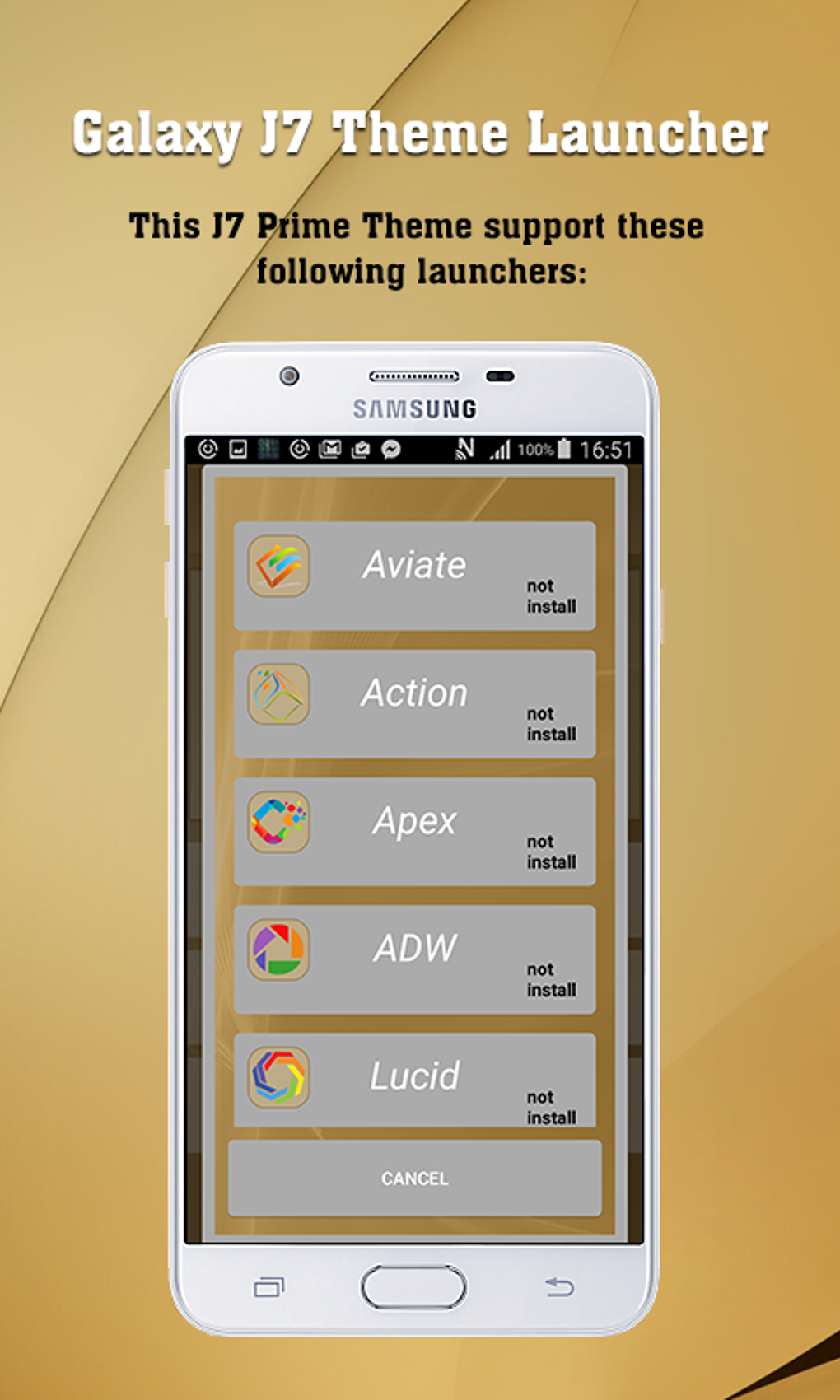Android için Galaxy J7 Theme Launcher - İndir