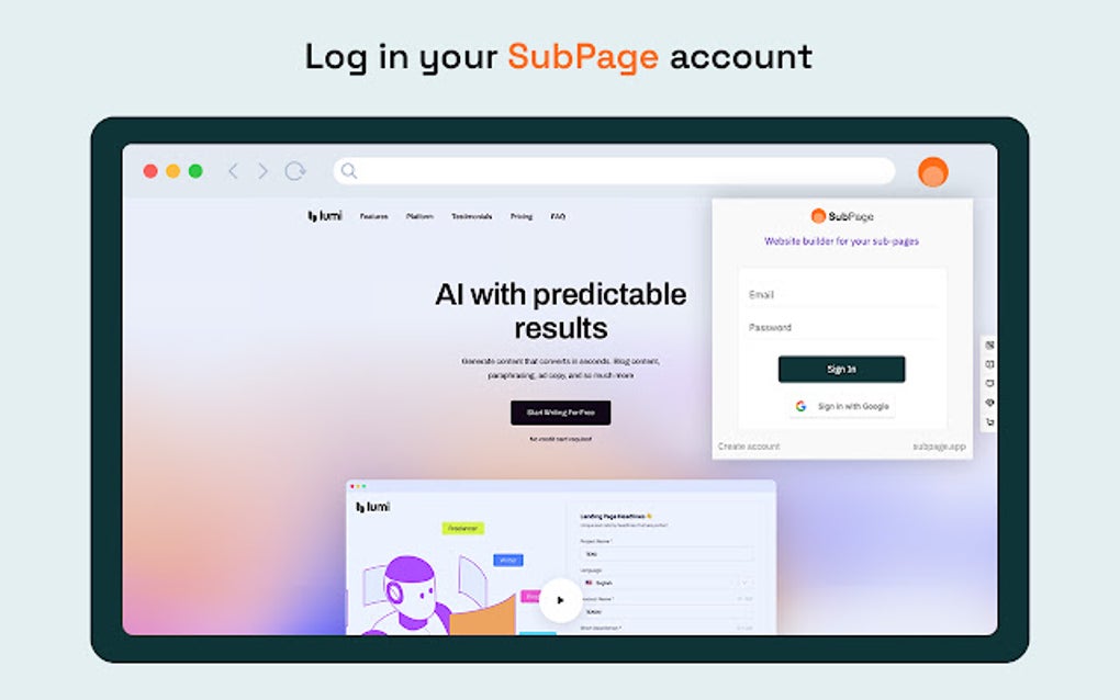 SubPage StepGuides for Google Chrome - Extension Download