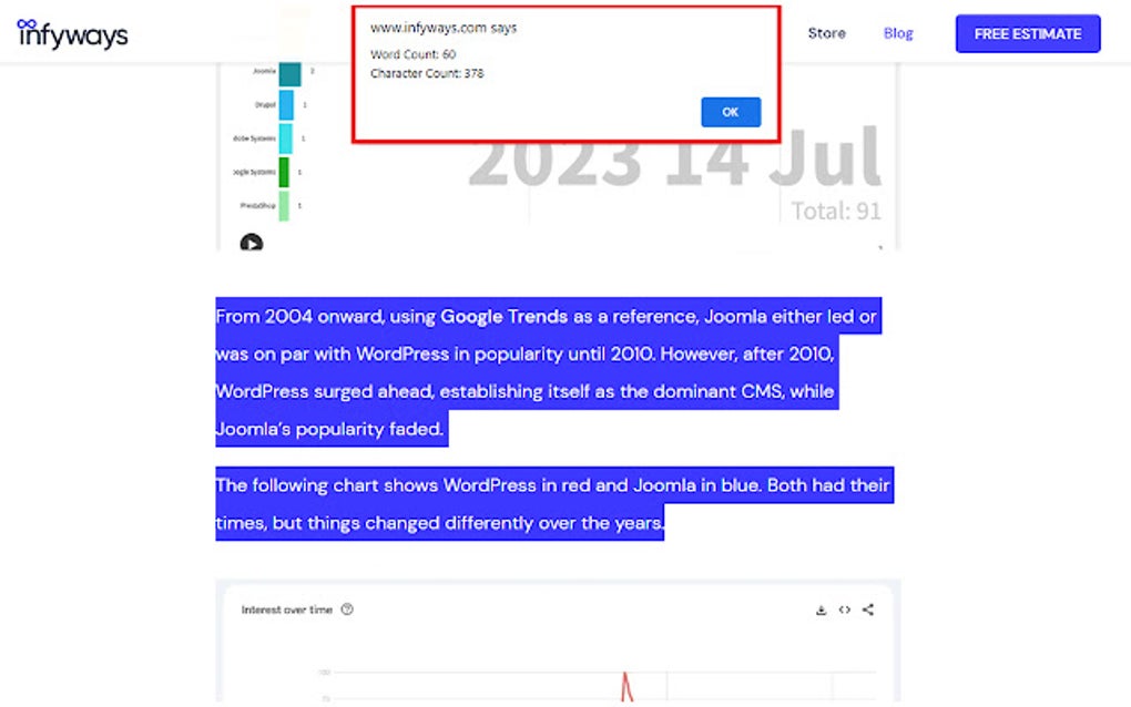 Easy Word Counter for Google Chrome - Extension Download