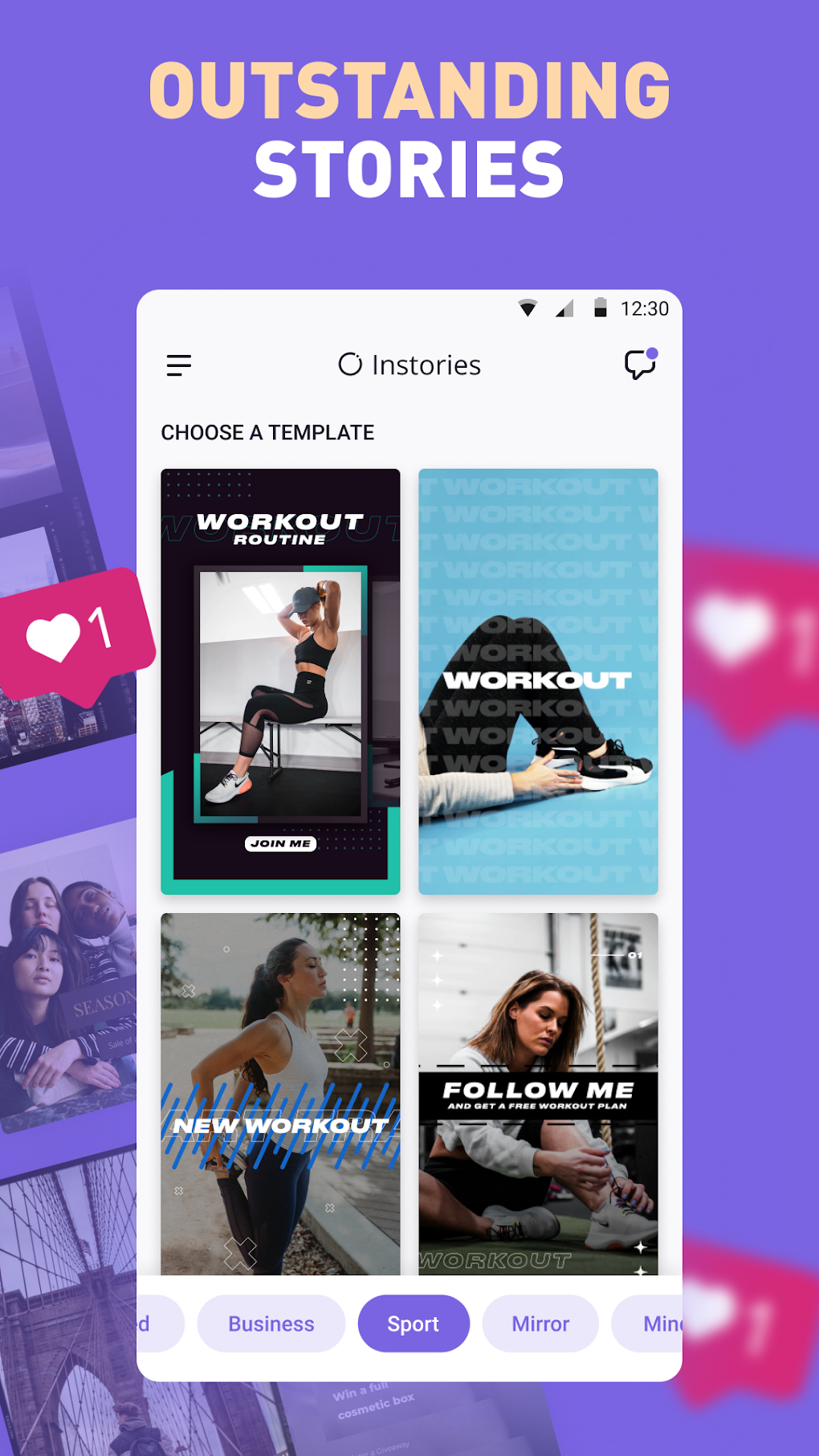 Instories: insta story collage maker edit video para Android - Descargar