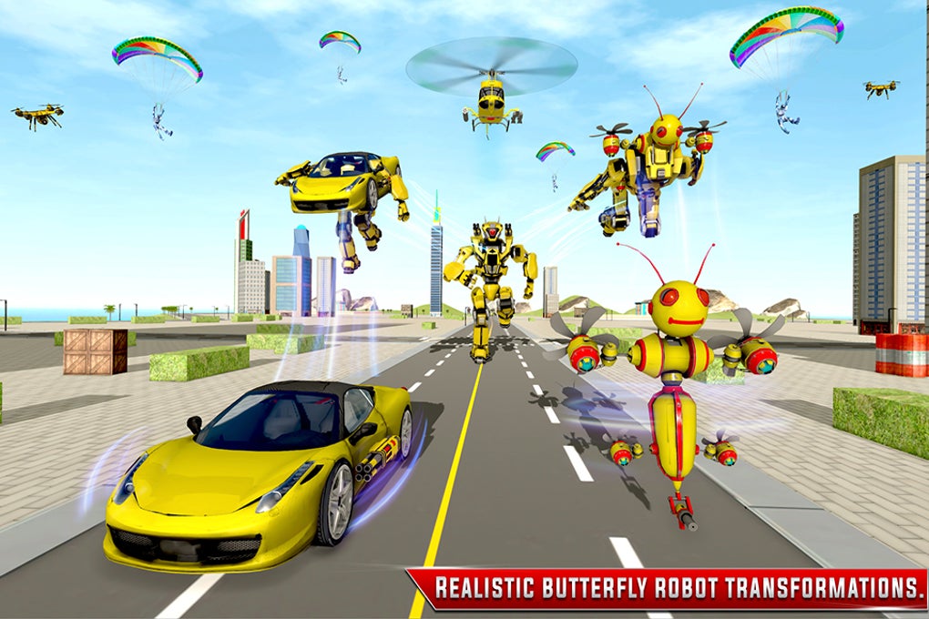 Butterfly Robot Car Game 3D for Android - Download