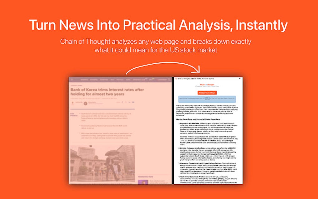 Chain of Thought: AI Stock Market Research Copilot for Google Chrome ...