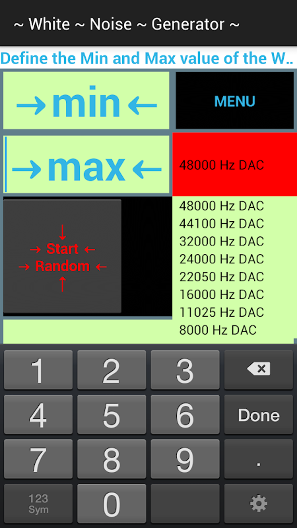 White Noise Generator APK für Android - Download