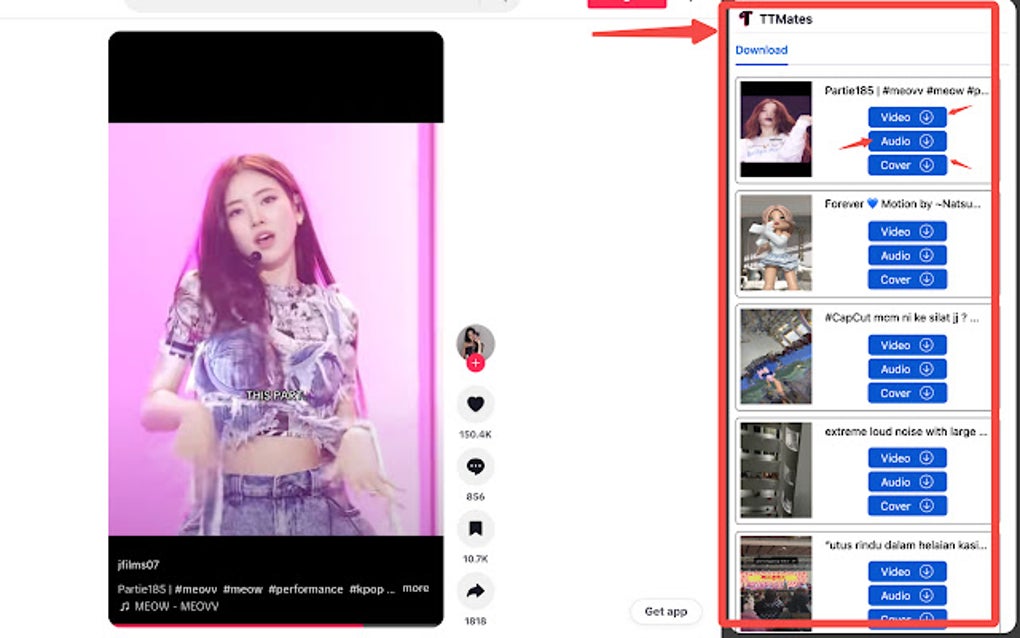 TikTok Download - TTMates for Google Chrome - Extension Download