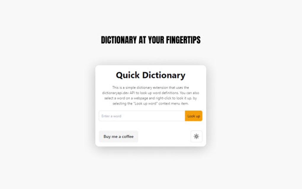 Quick Dictionary para Google Chrome - Extensión Descargar
