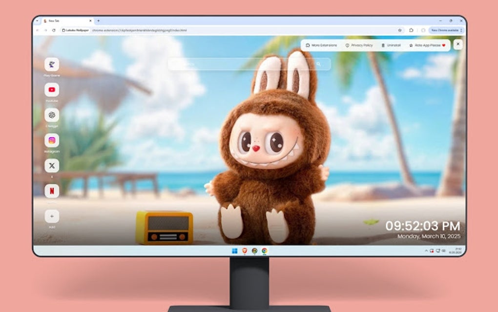 Labubu Wallpaper pour Google Chrome - Extension Télécharger