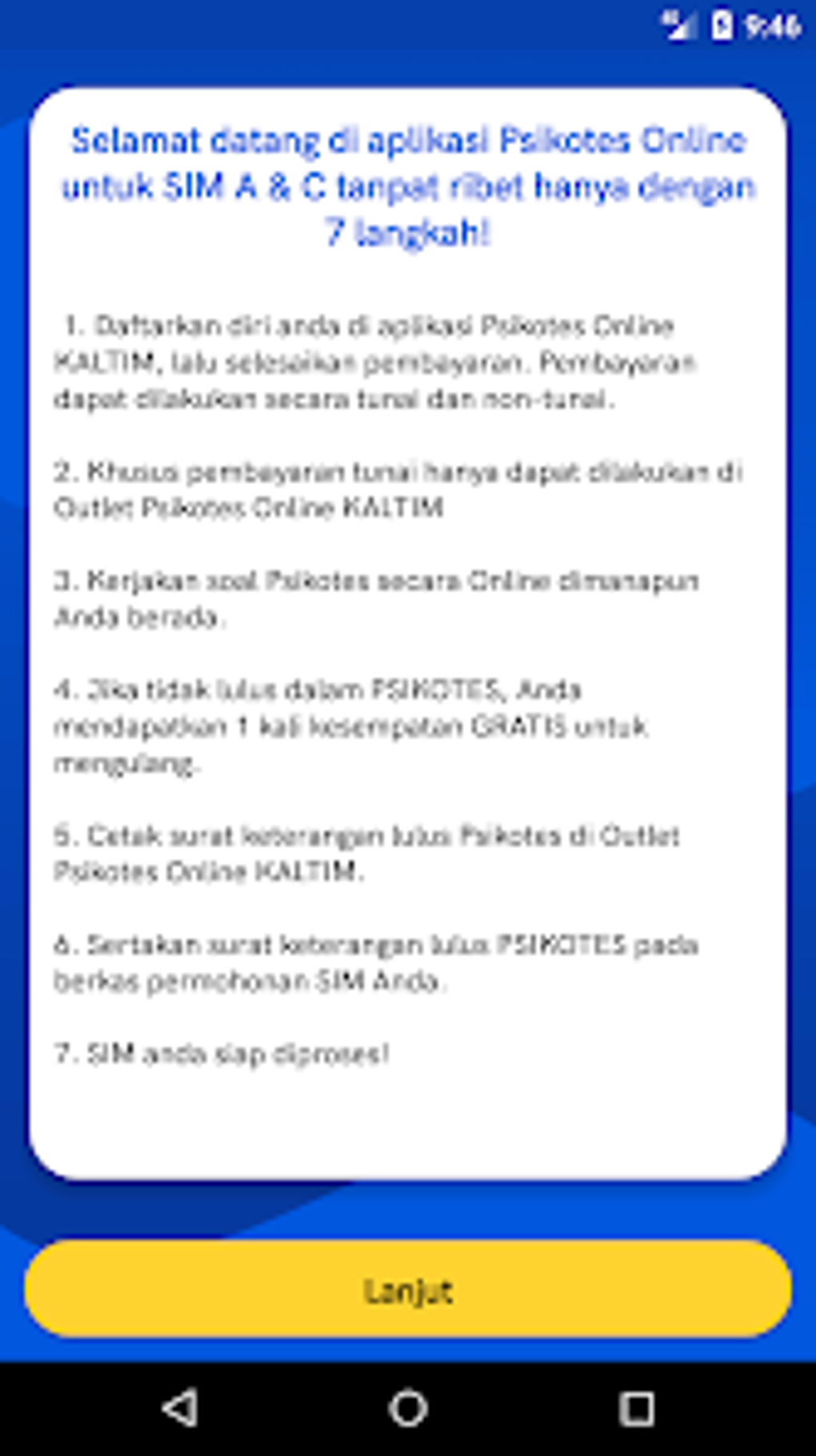 Psikotes Online Kalimantan Tim for Android - Download
