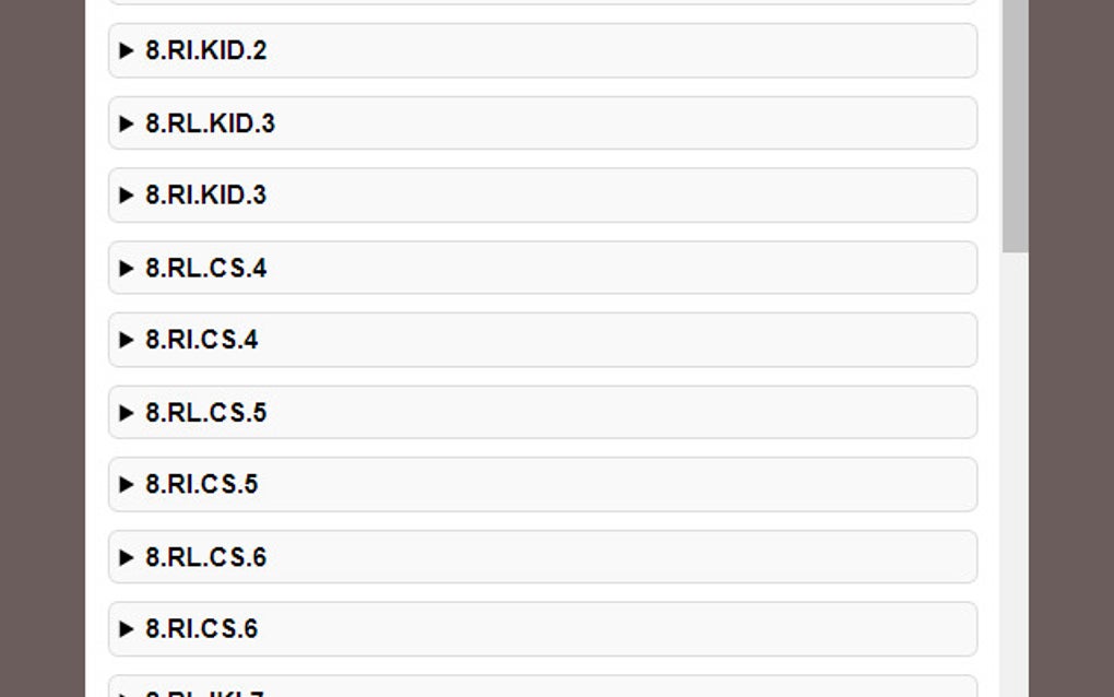 TN 8th Grade ELA Standards for Google Chrome - Extension Download