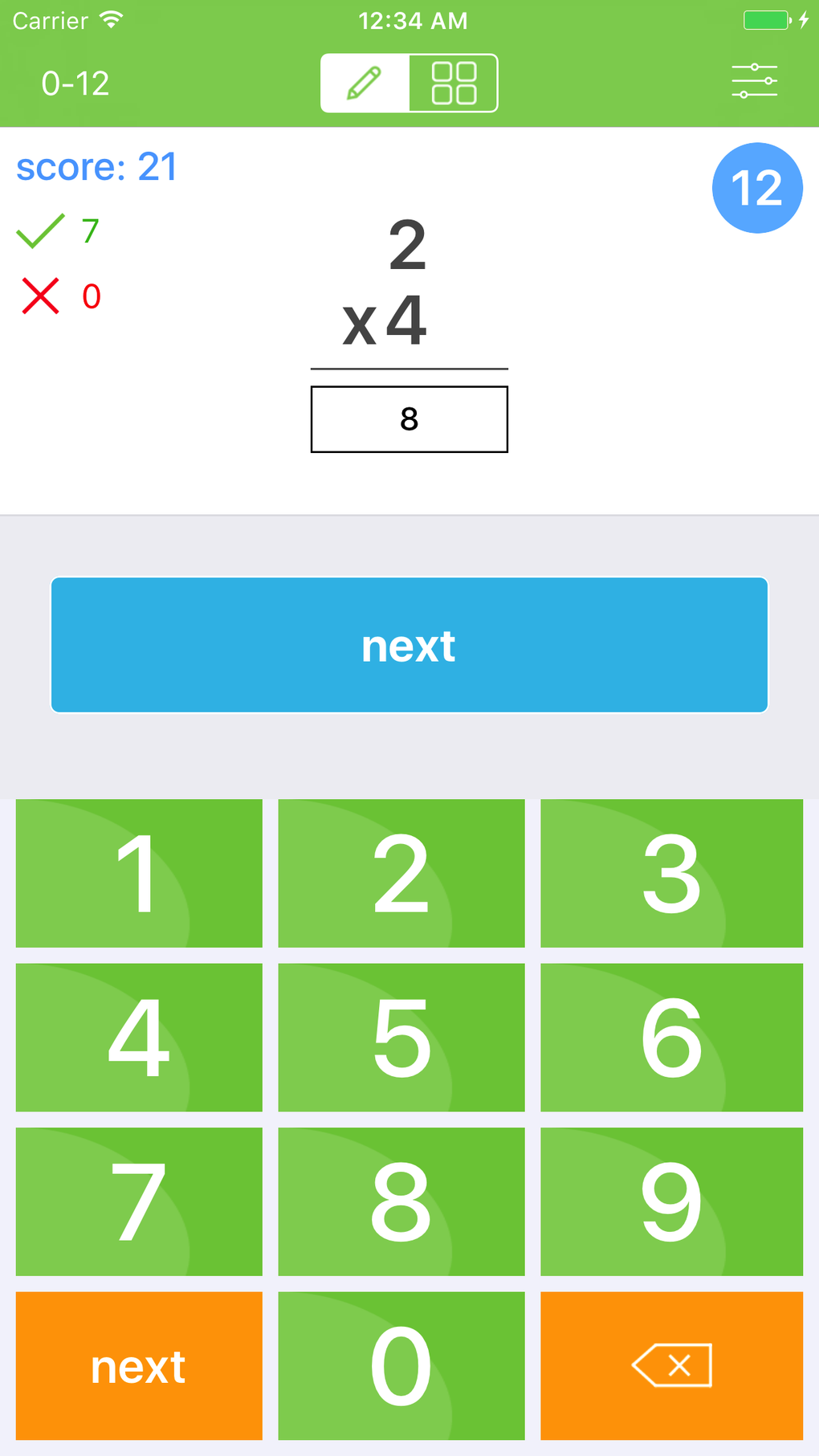 Times Tables - Flash Quiz for iPhone - Download