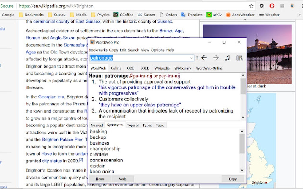 WordWeb Dictionary Lookup for Google Chrome - Extension Download