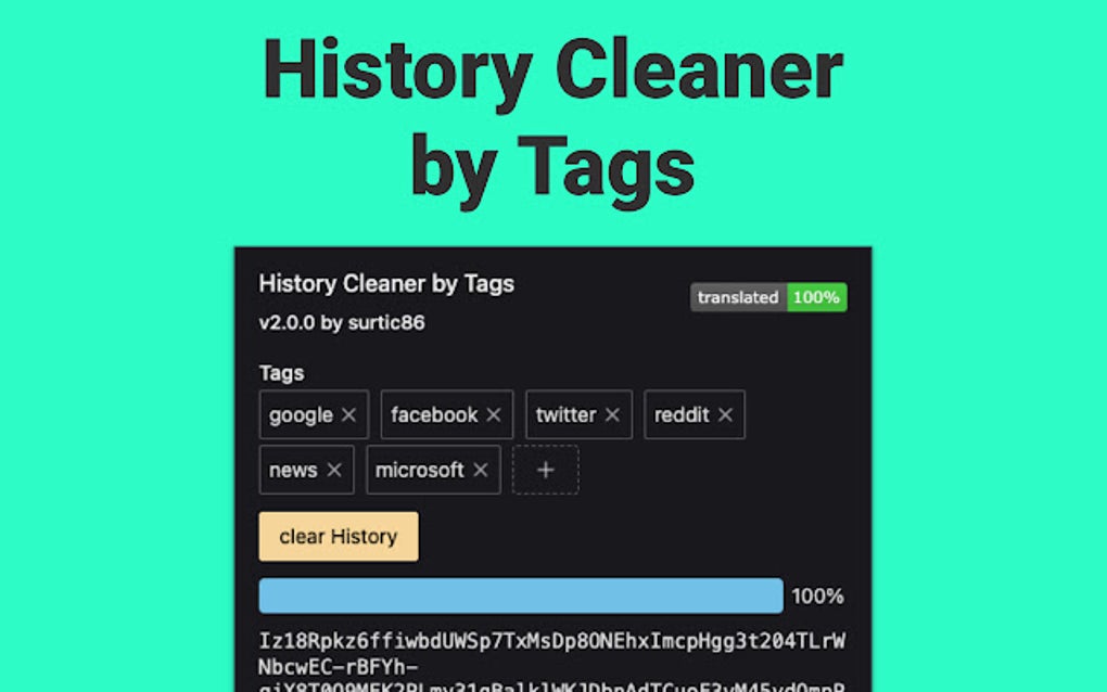 History Cleaner by Tags for Google Chrome - Extension Download