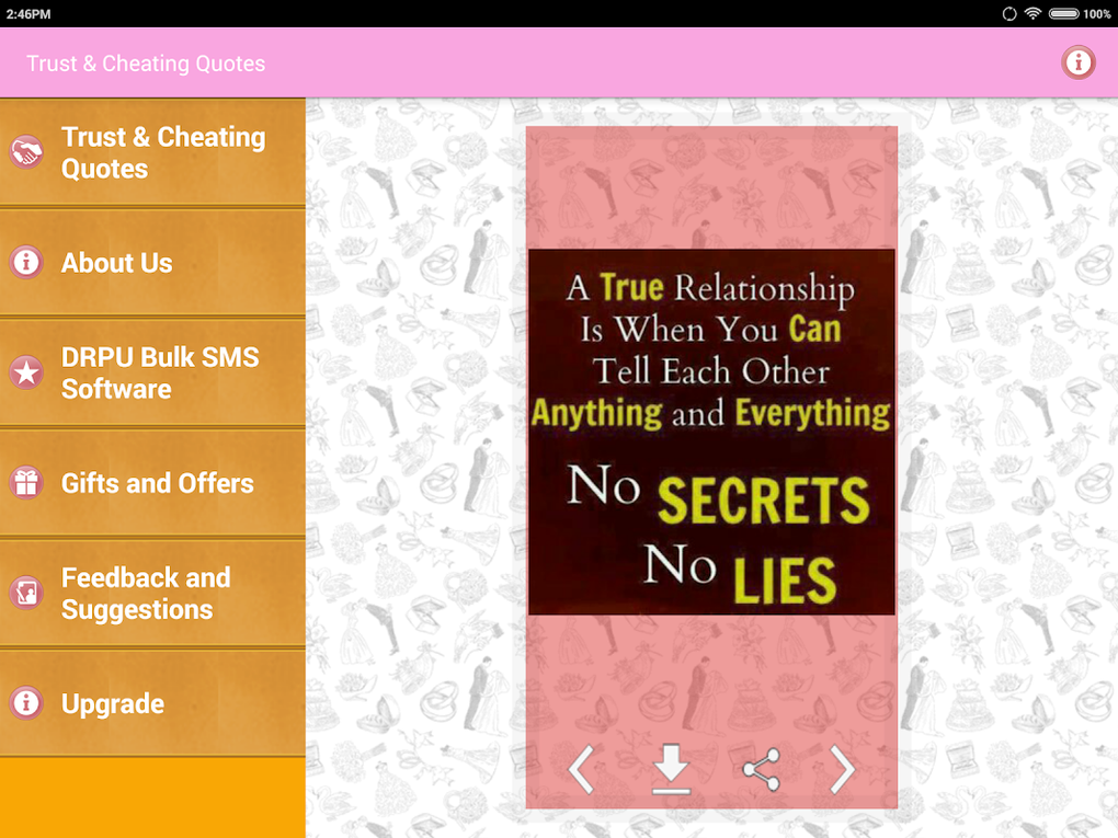 Trust & Cheating Quotes Images APK for Android - Download