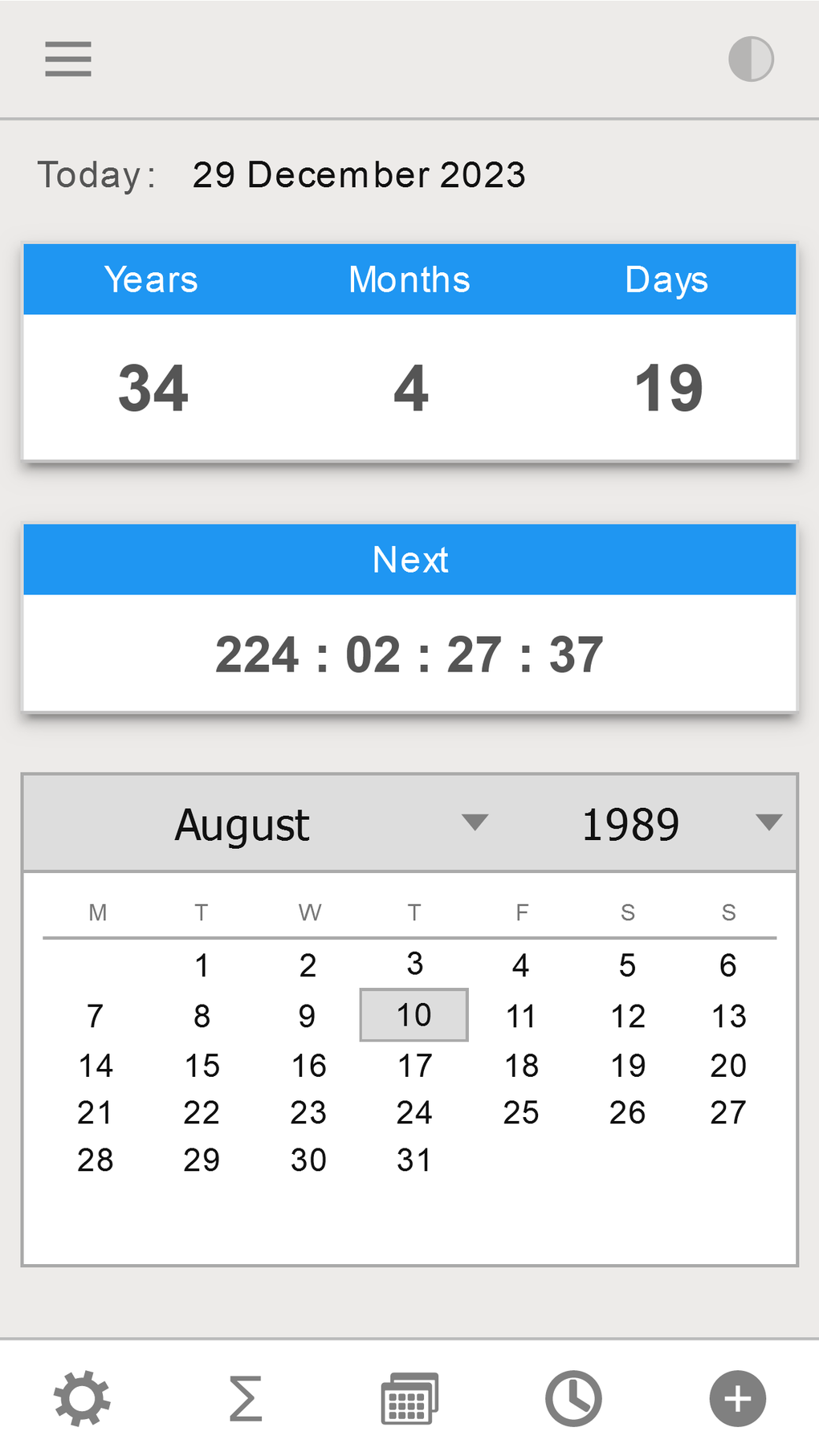 Age Calculator - Birthday for iPhone - Download