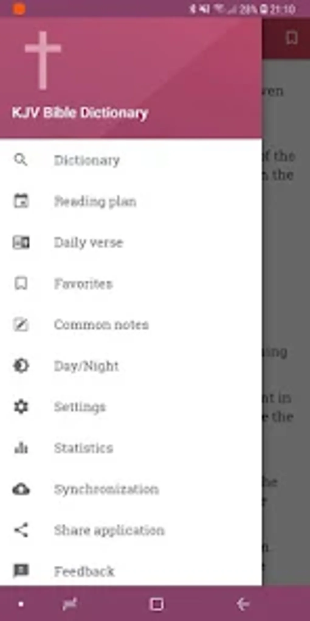 KJV Bible Dictionary Bible für Android - Download