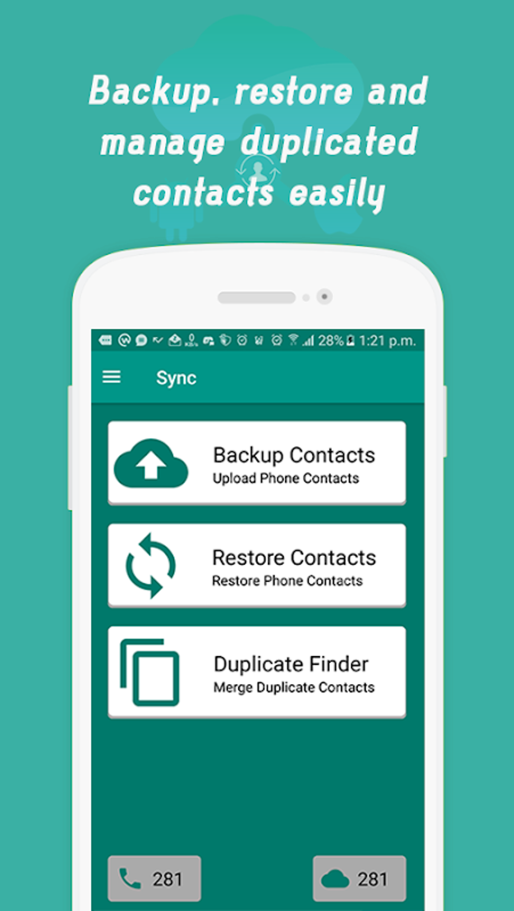 Android 용 Sync Backup & Merge Contacts APK - 다운로드 Android 용 Sync Backup & Merge Contacts APK - 다운로드
