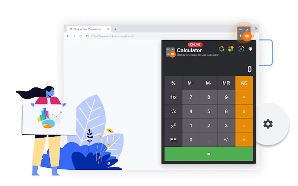 Online Calculator Google Chrome için - Eklenti İndir