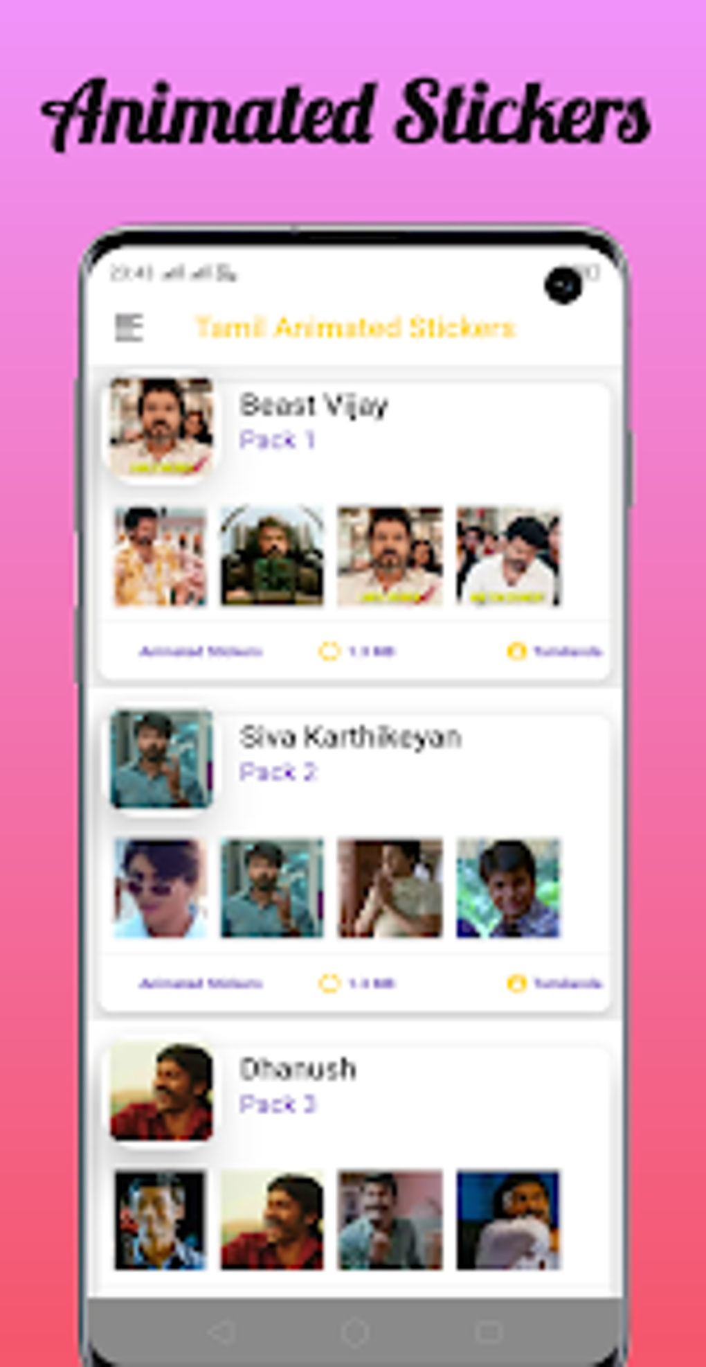 Tamil Animated Stickers for Android - Download