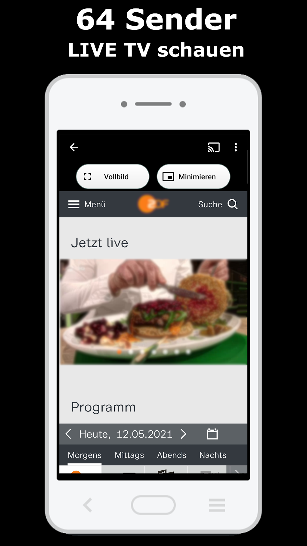 LIVE TV - Fernsehen TV Progra para Android - Descargar