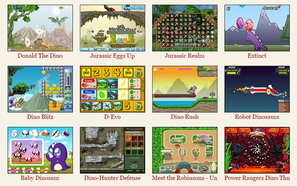 Dinosaur Games for Google Chrome - Extension Download